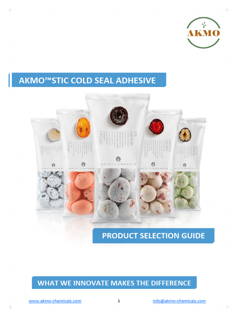 AKMO™STIC COLD SEAL ADHESIVE[66] | PDF | Adhesive | Printing