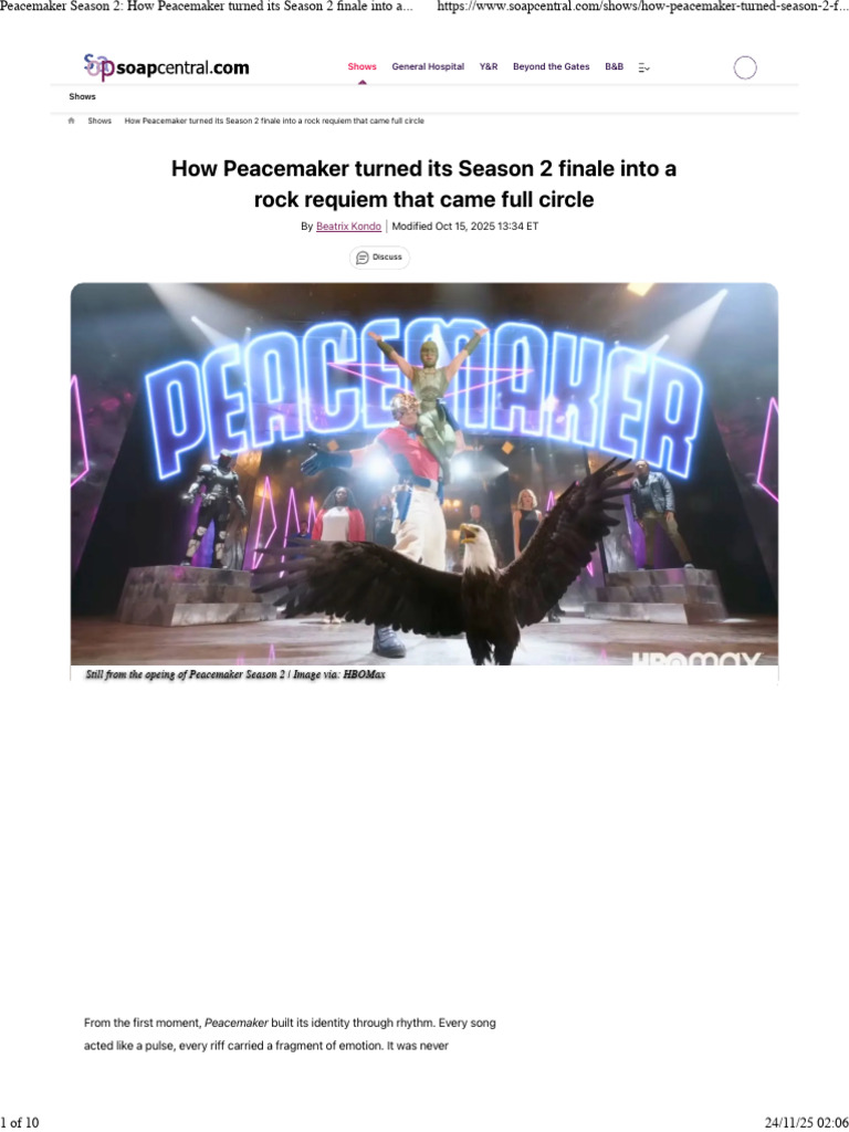 Peacemaker Season 2 - How Peacemaker Turned Its Season 2 Finale Into A Rock Requiem That Came ...