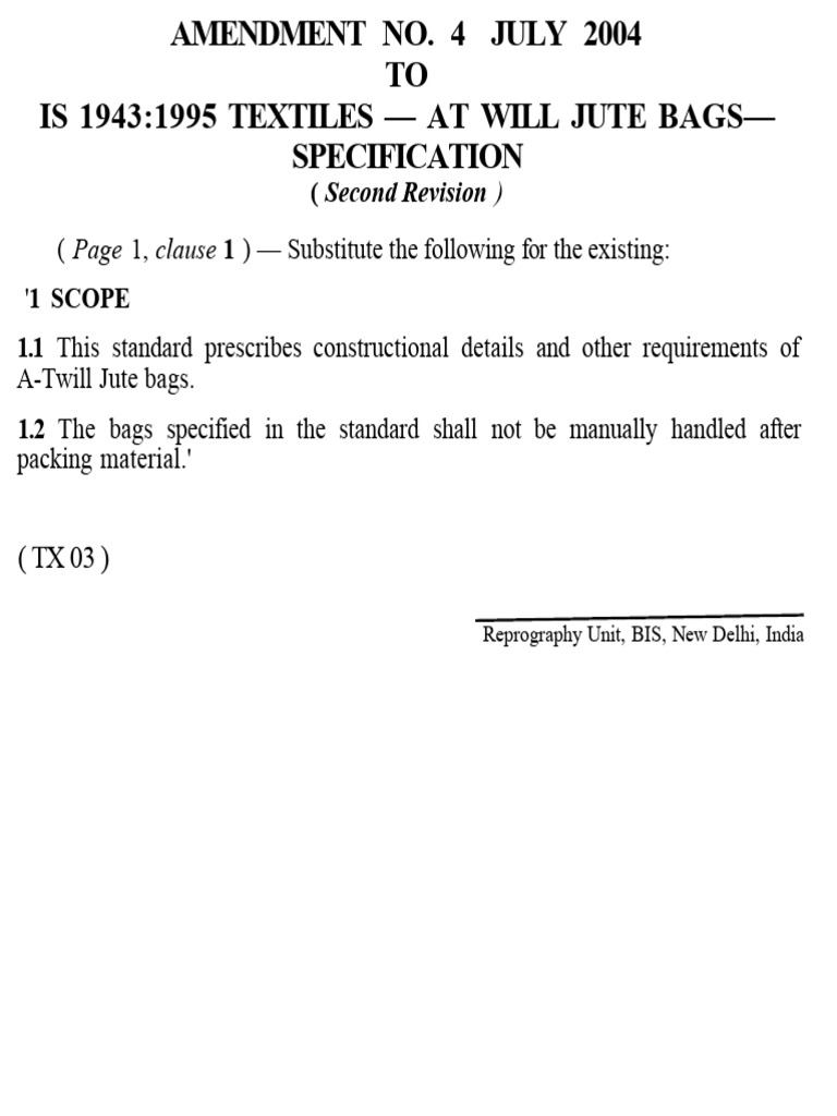 ) Clause: Second Revision | PDF