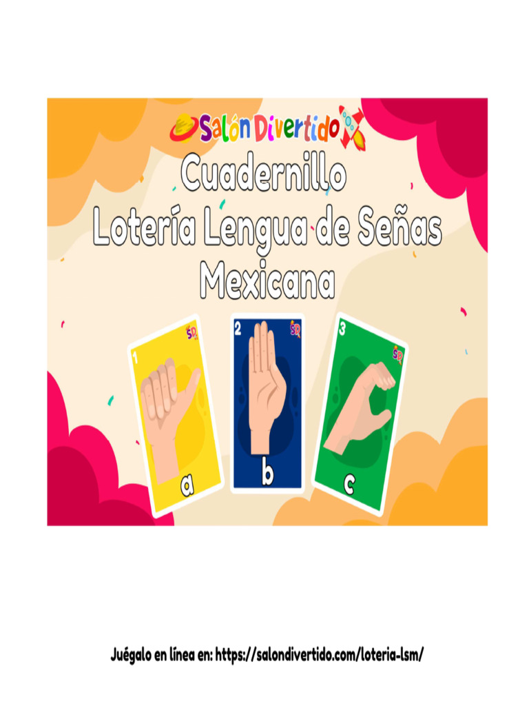 Cuadernillo Loteria LSM | PDF
