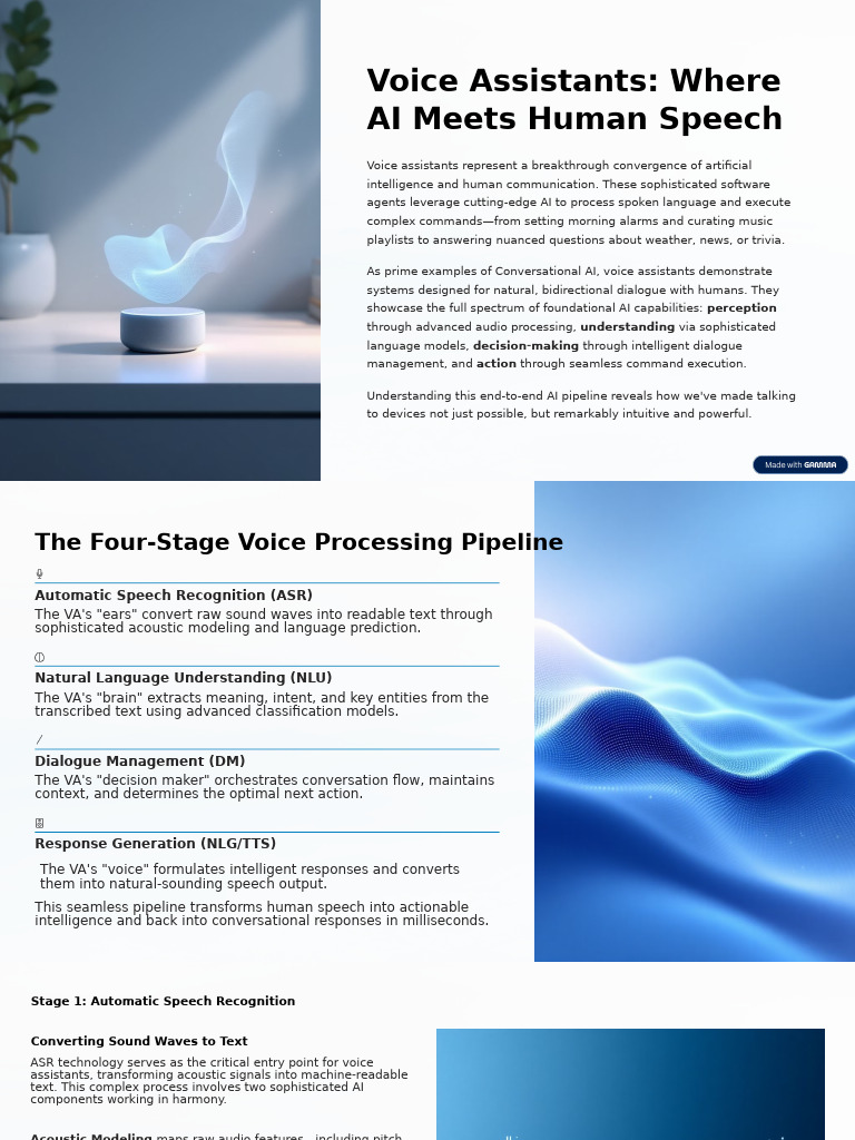 Voice-Assistants-Where-AI-Meets-Human-Speech | PDF | Speech Recognition | Speech Synthesis
