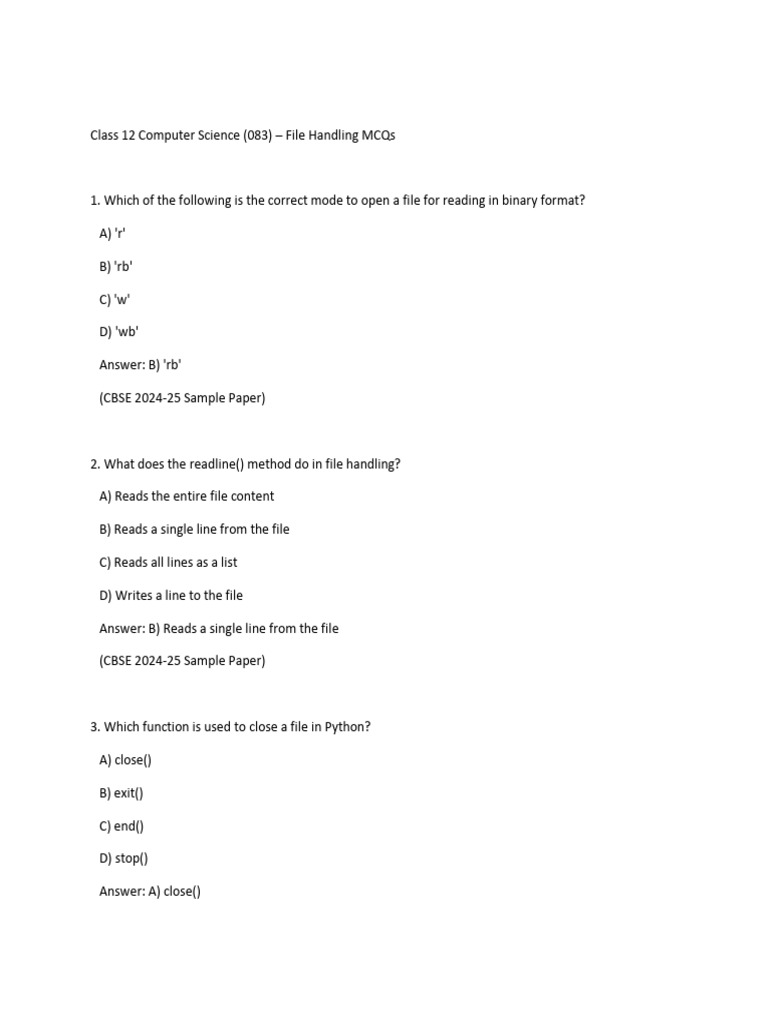 File Handling | PDF | Text File | Computer Data