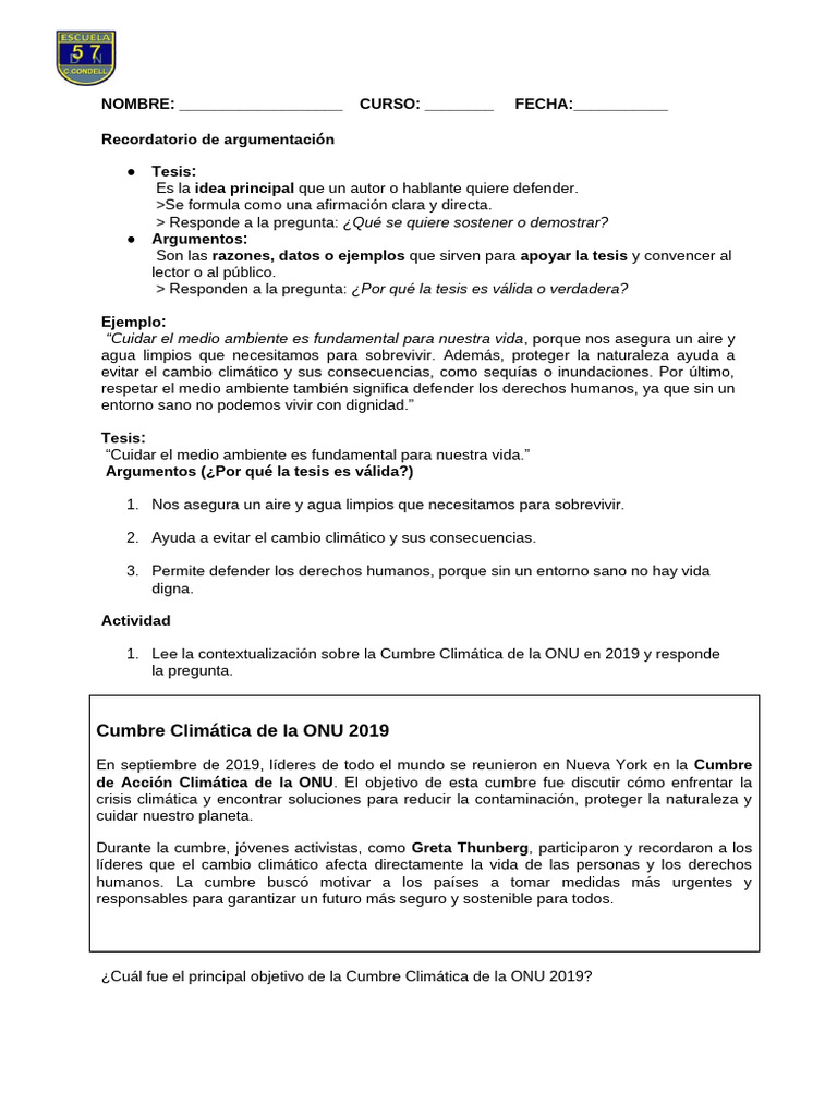 Guía 2 - Unidad 4 | PDF | Entorno natural