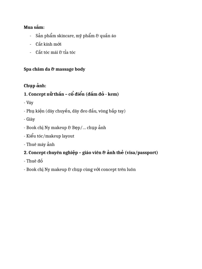 Plan For My Day | PDF