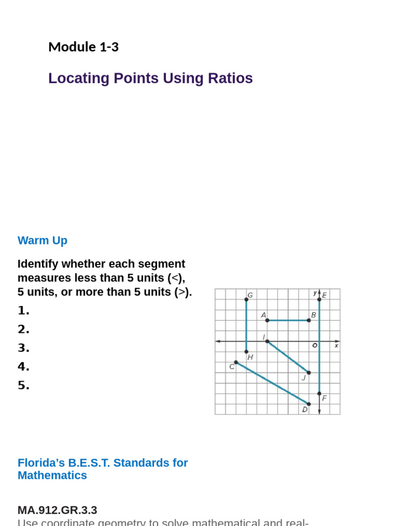 Locating Points with Ratios in Geometry | PDF | Geometry | Mathematics