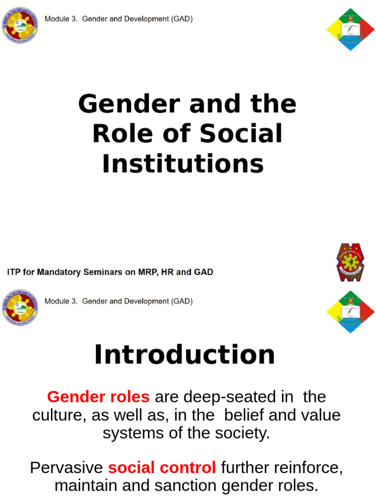 Understanding Gender Roles and Social Institutions | PDF ...
