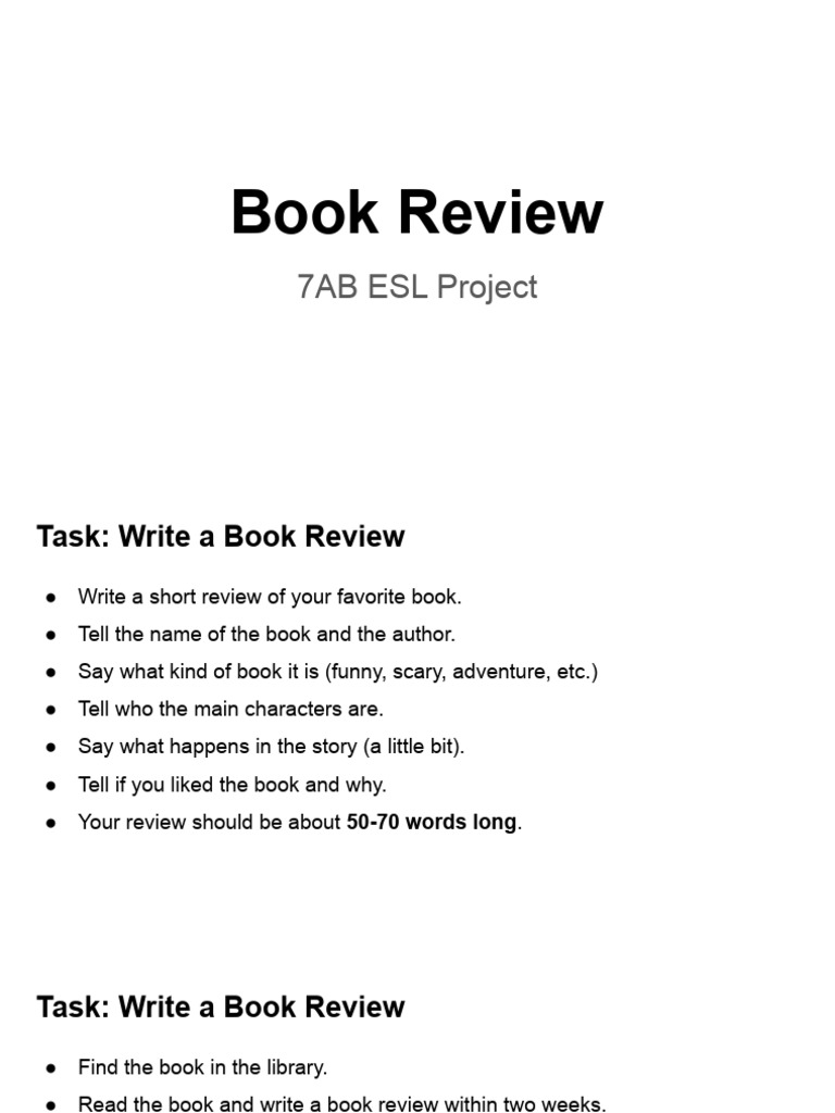 Book Review Project | PDF | Vocabulary | Linguistics
