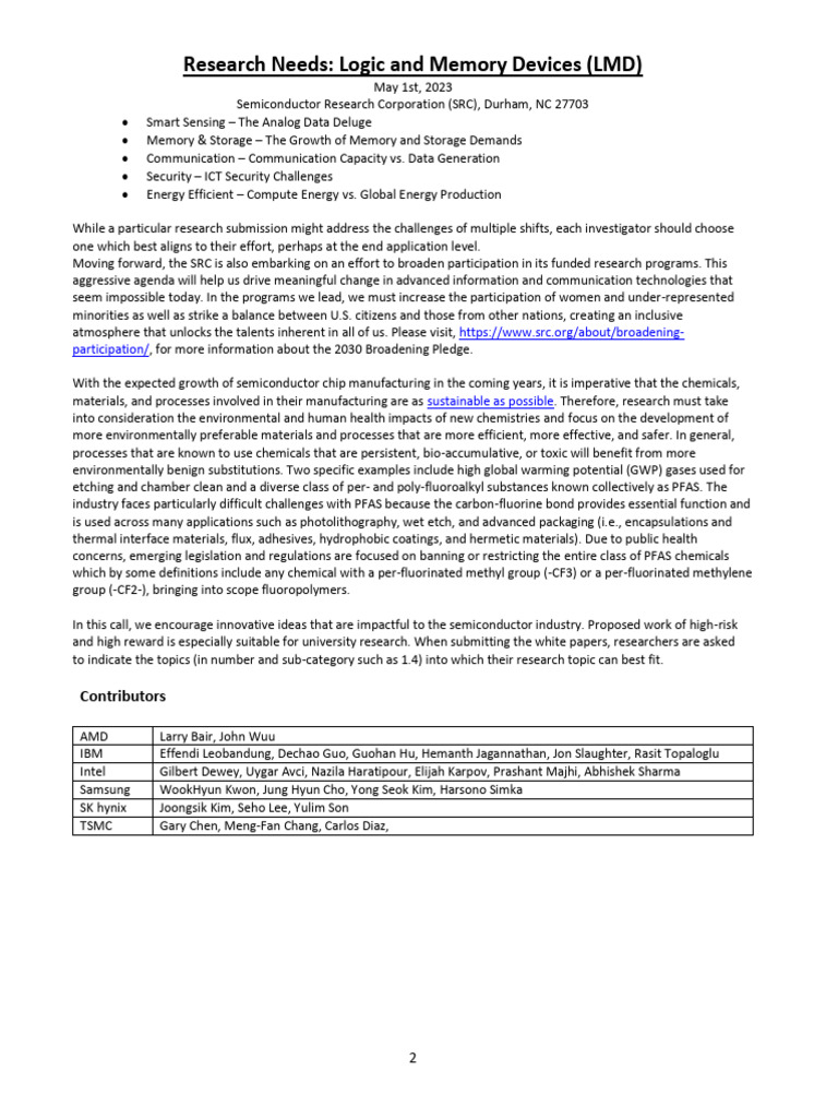 2023 LMD Research Needs-2 | PDF | Computing