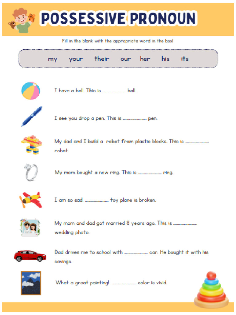 Unit 2 - Possessive Pronoun | PDF