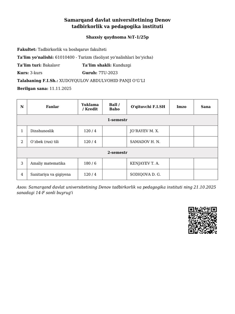 Shaxsiy Grafik 348221102396 | PDF