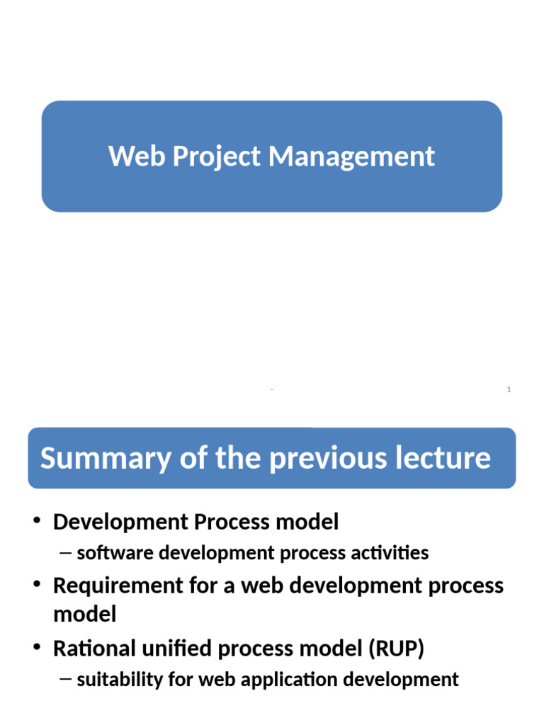 Web Project Management Essentials | PDF | Project Management | Business