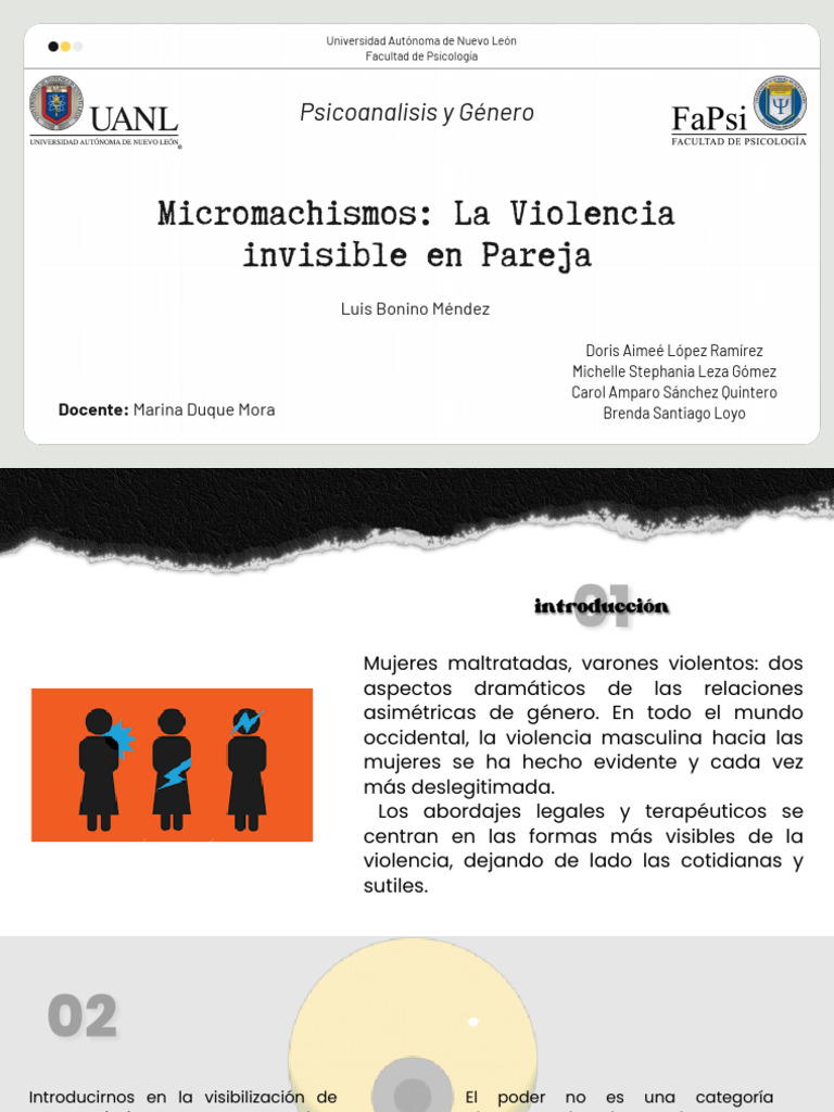 Micromachismos | PDF | Mujer | Violencia