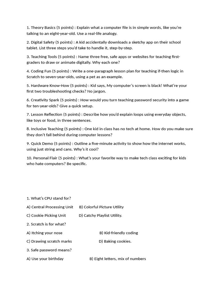 Engaging Tech Lessons for Kids | PDF | Scratch (Programming Language ...