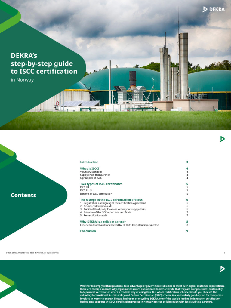 Dekra White Paper Iscc Norway | PDF | Audit | Sustainability