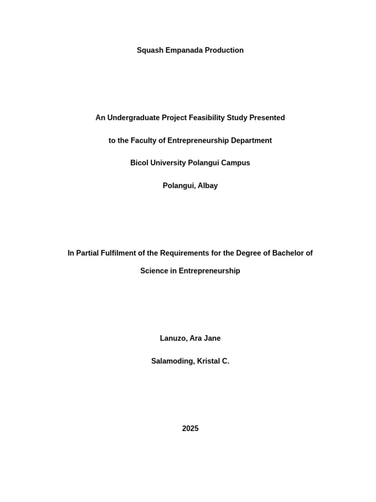 PFS Squash Empanada | PDF | Employment | Marketing