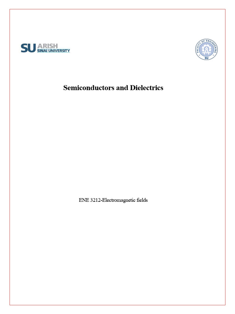 Semiconductors and Dielectrics Overview | PDF | Doping (Semiconductor ...