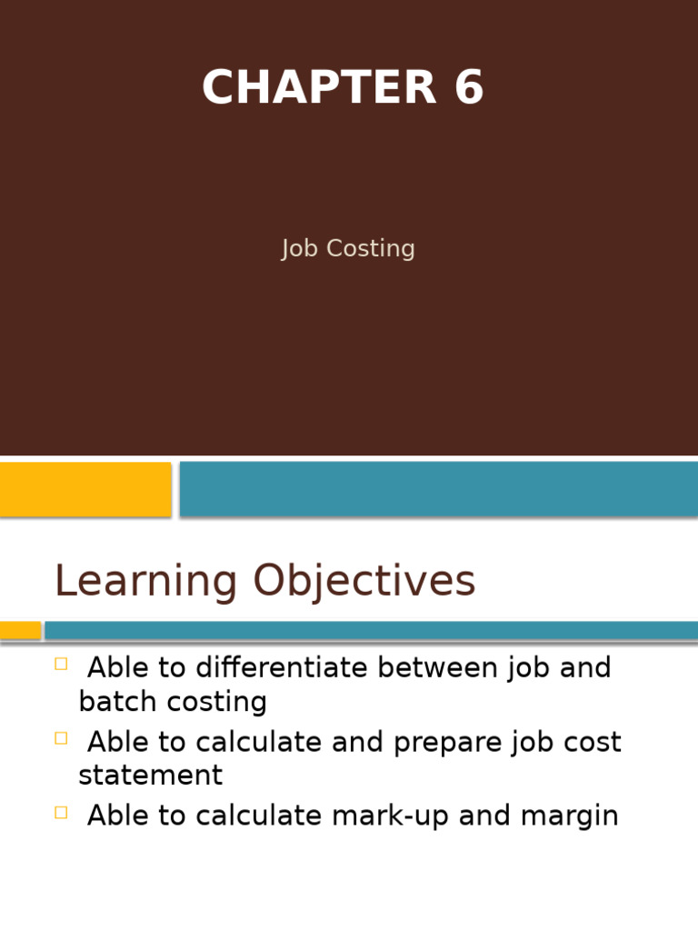 Job Costing Explained: Methods & Calculations | PDF | Cost | Cost Of ...
