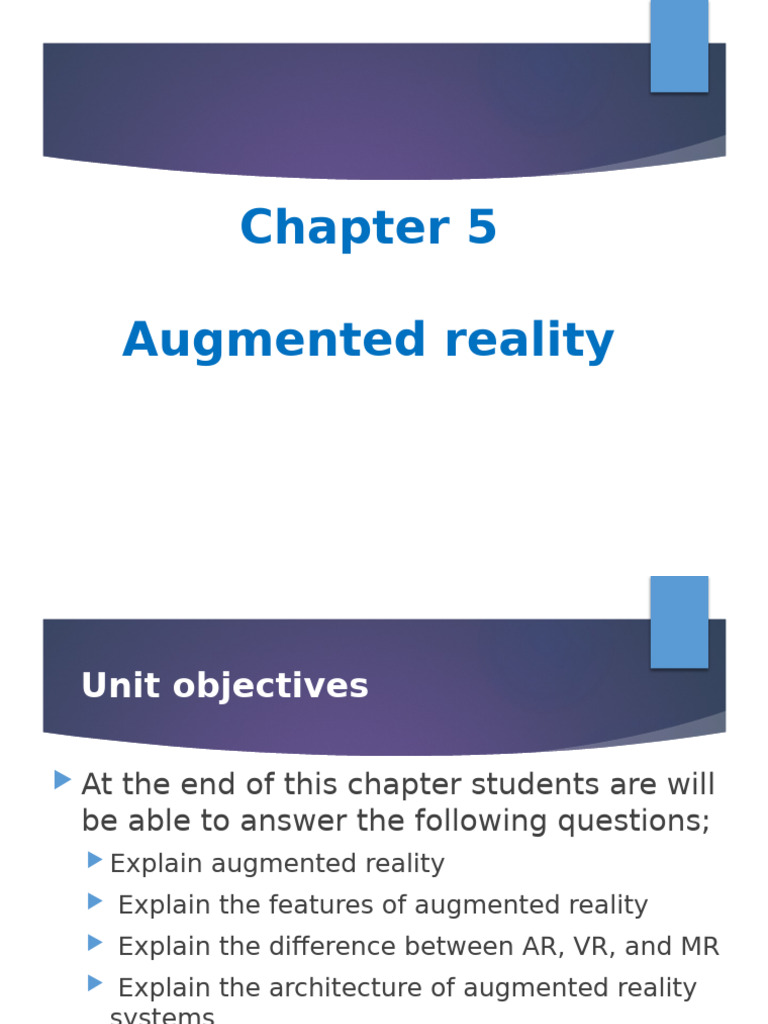 Understanding Augmented Reality Concepts | PDF | Virtual Reality ...
