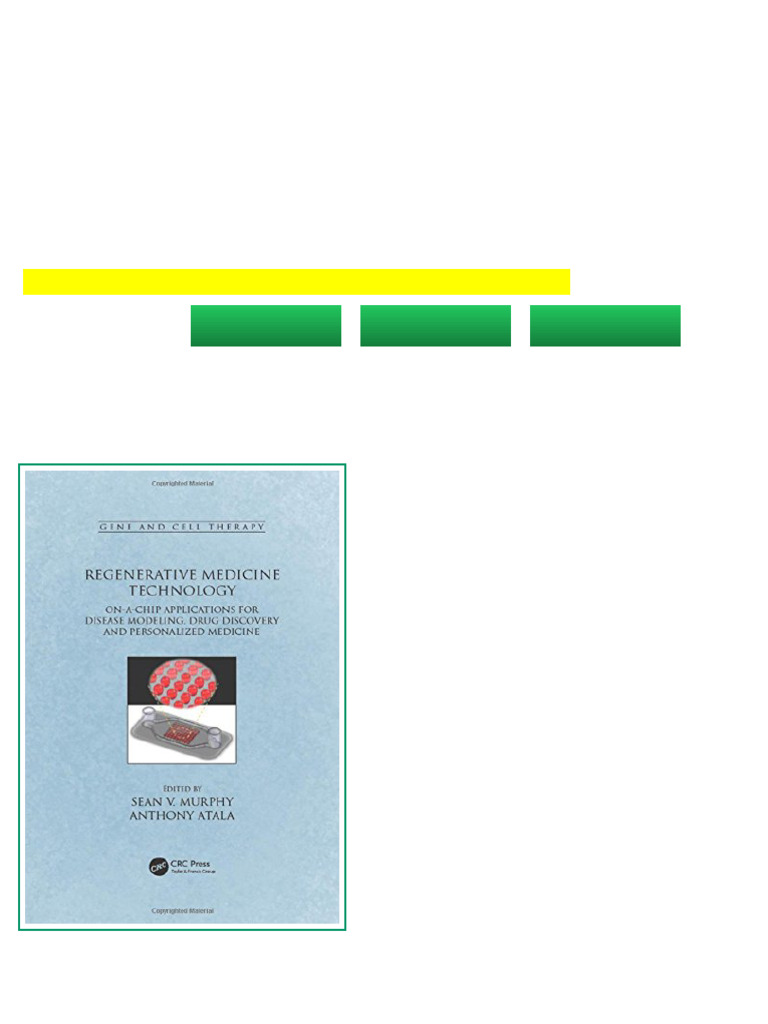(Ebook) Regenerative medicine technology: on-a-chip applications for ...
