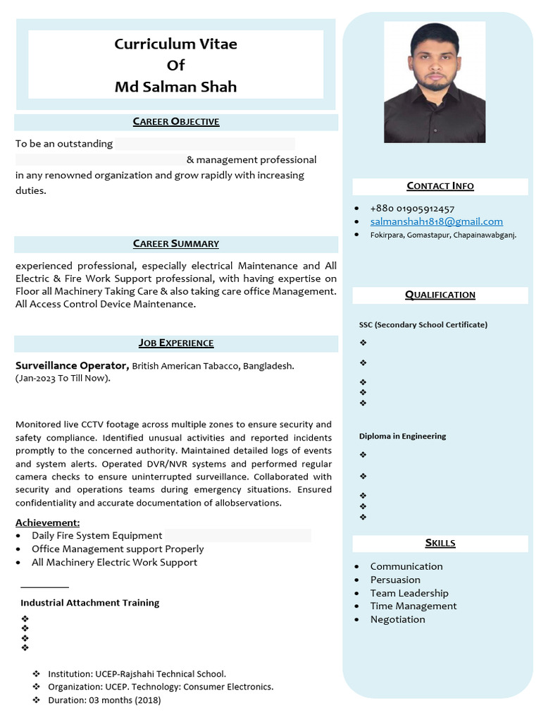 New Cv Salman | PDF