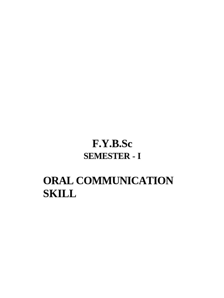 ORAL Communication Skill | PDF | Communication | Nonverbal Communication