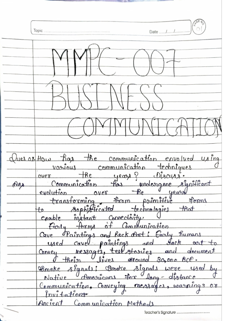 Class Notes For Mba Ignou 2025 | PDF