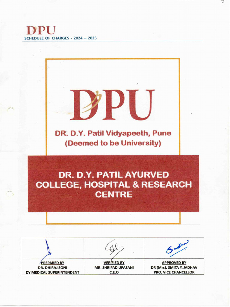 Hospital Rate List 2024 | PDF