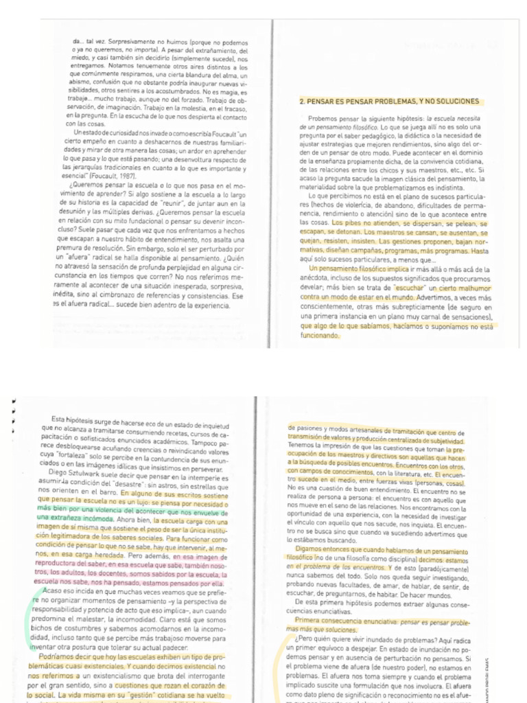 DUSCHATZKY (2013) - Pensar Es Pensar Problemas | PDF