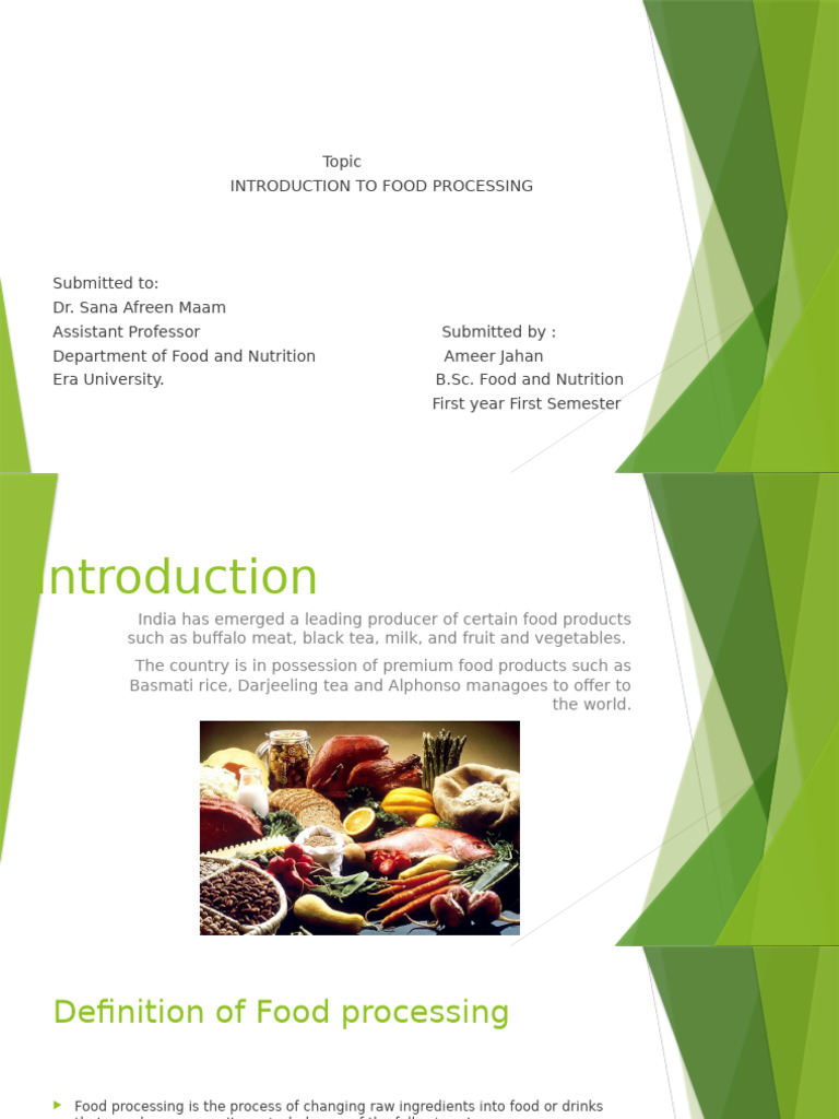 22 Ameer Jahan Introduction To Food Processing Pdf Food