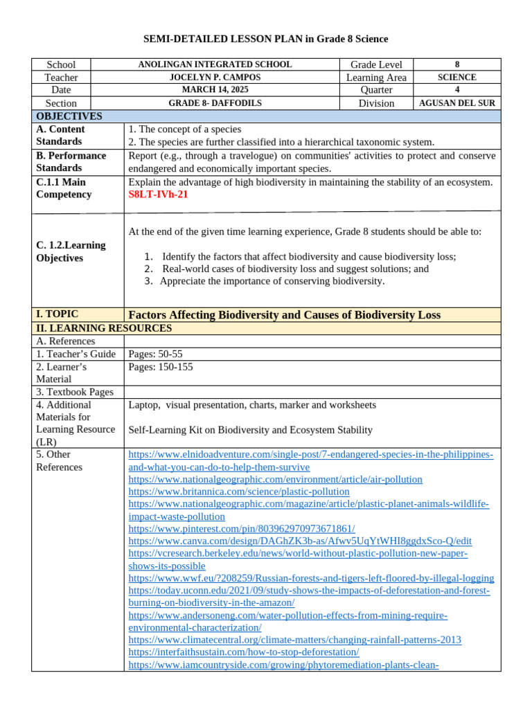 G8 DDLP | PDF | Reading Comprehension | Learning
