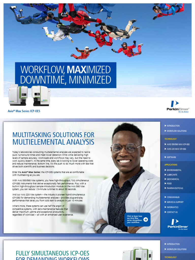 3-Avio Max Series ICP-OES Interactive Brochure | PDF
