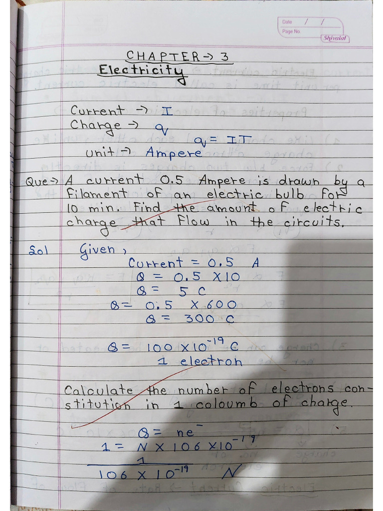 Electricity notes class 10 | PDF