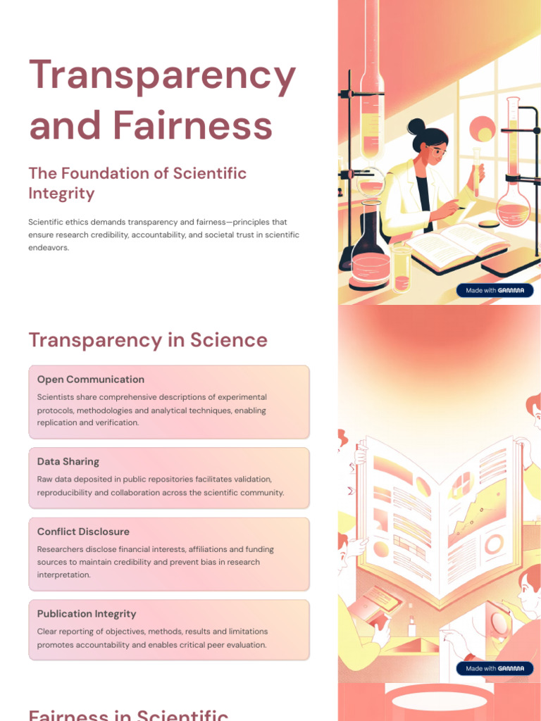 Transparency and Fairness in Science | PDF | Science | Inquiry