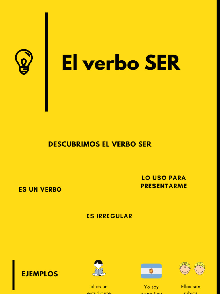 El Verbo SER | PDF