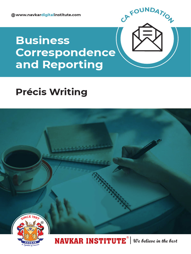 Business Correspondence and Reporting: Précis Writing | PDF | Investing ...