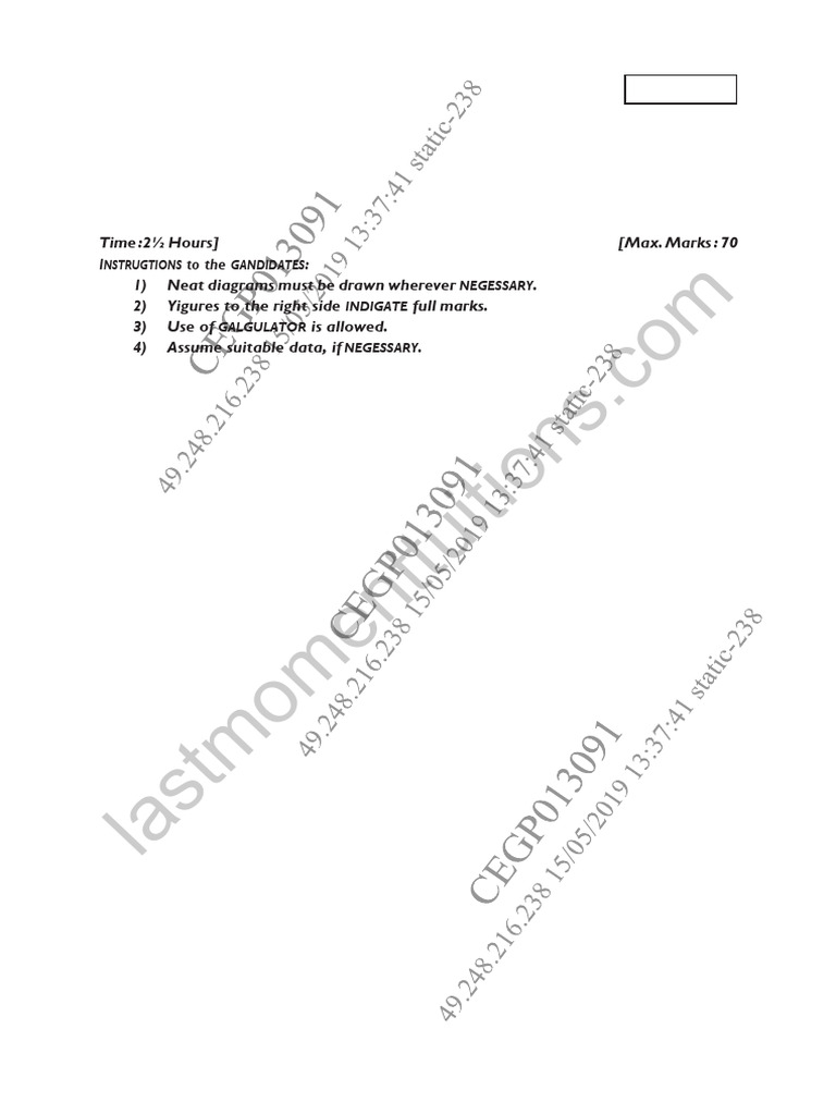 Semester 5 2019 May Computer Networks CN Pattern 2015 | PDF | Computer ...