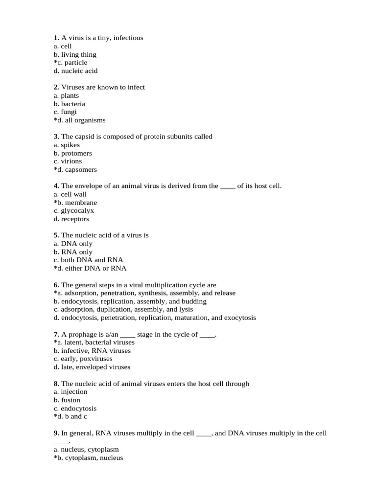 Mcqs 6 24 25 | PDF | Virus | Influenza