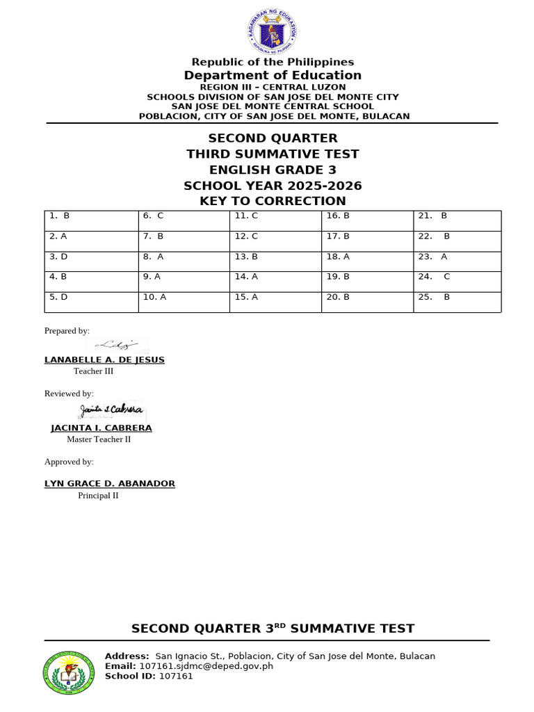 q2 -3rd Summative-English Final | PDF