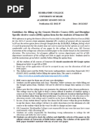 GE Course Guidelines for DU 2025-2026 | PDF | Bachelor's Degree ...