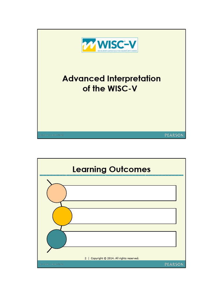 Advanced Interpretation of The WISC-V (W3.R1) | PDF | Cognitive ...