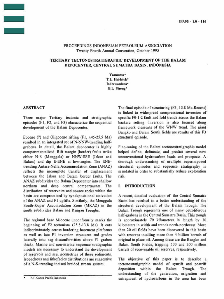 Tertiary_Tectonostratigraphic Development Yar Et Al CSB | PDF | Geological Formation | Fault ...