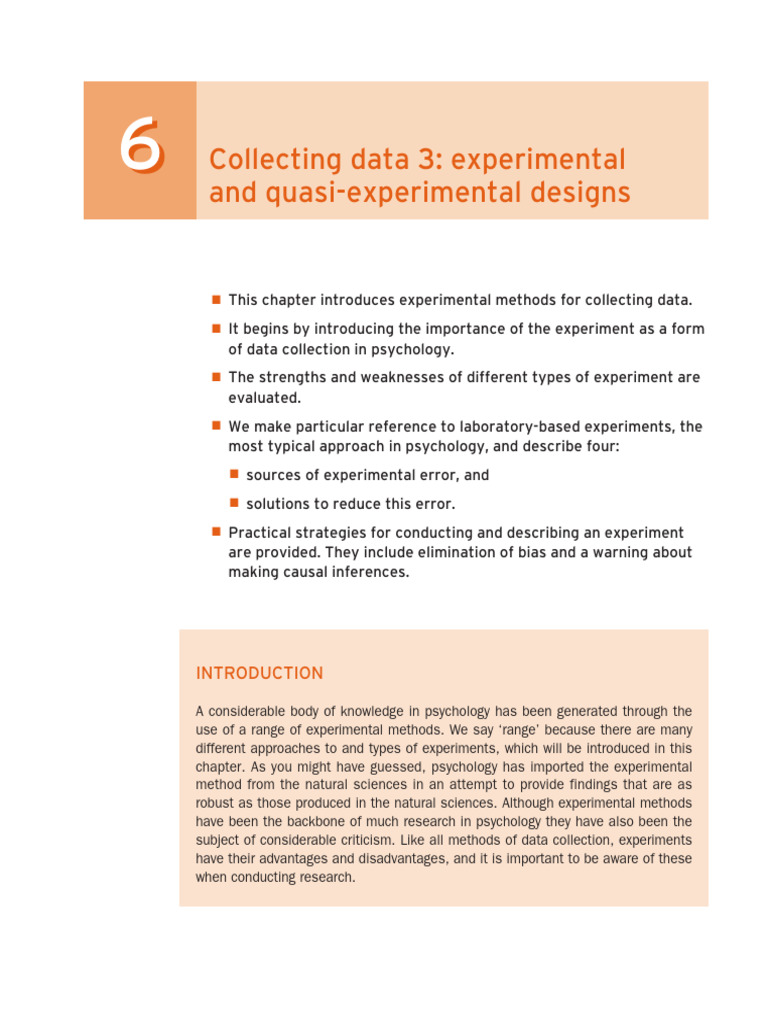 Experimental Methods in Psychology Data Collection | PDF | Classical ...