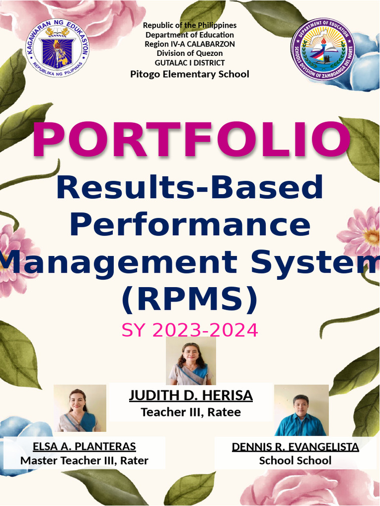 E-Rpms Portfolio (Design Thirteen) - Depedclick | PDF | Learning | Teaching
