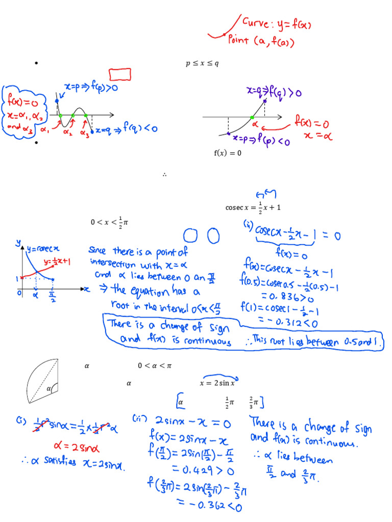 P3 Chapter 11 Solving Equations Numerically | PDF | Mathematical ...