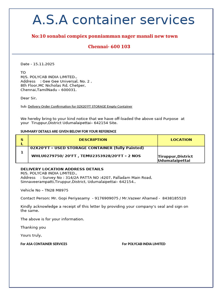Delivery Challan | PDF | Road Transport