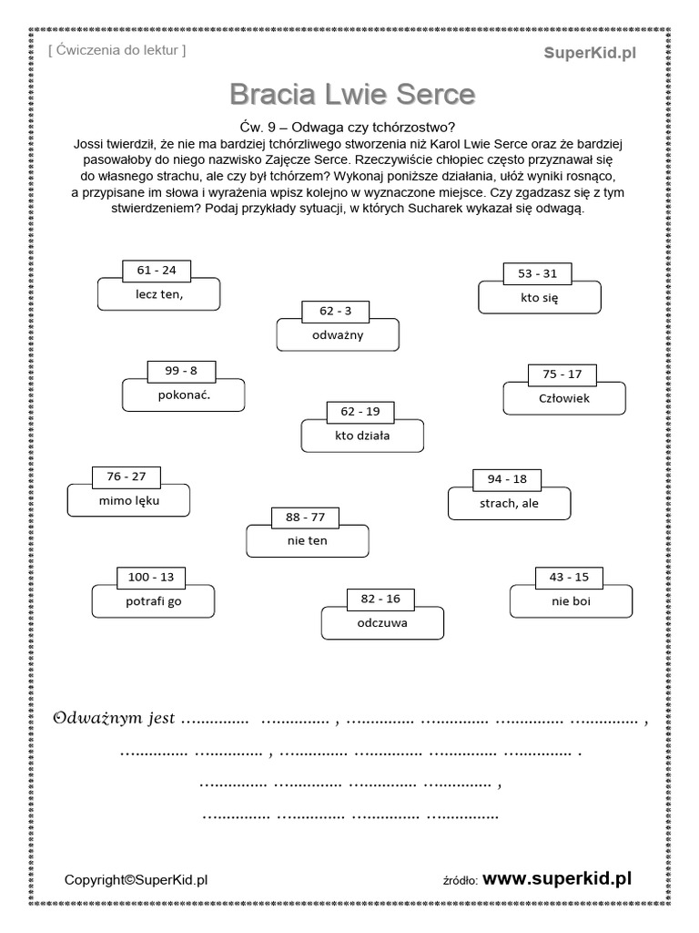 Lektury Bracia Lwie Serce 9 | PDF