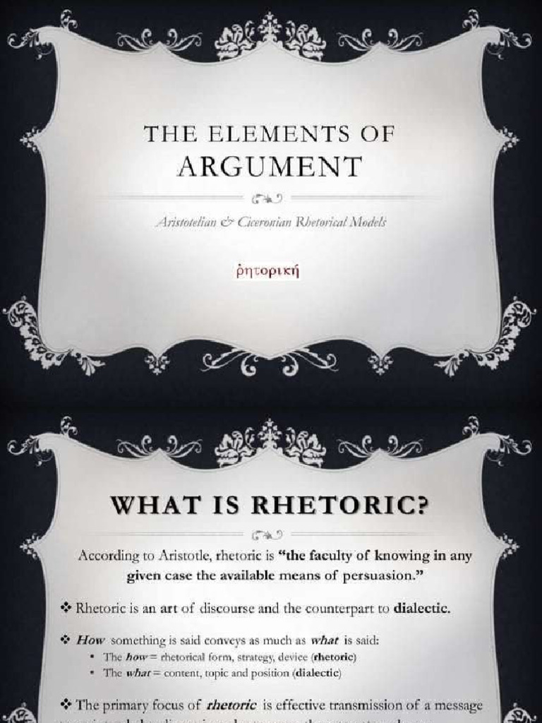 Elements of Argument | PDF