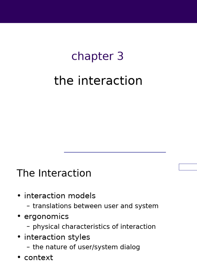 Unit 1- Interaction Models – Frameworks – Ergonomics – Styles – Elements – Interactivity | PDF ...