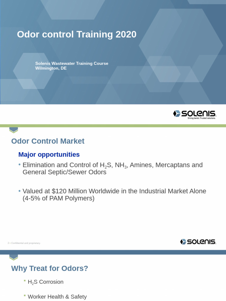 Solenis Wastewater Odor Control Training | PDF | Chlorine | Hydrogen ...