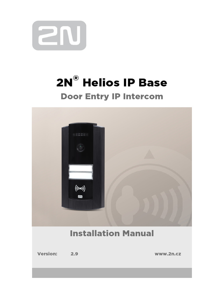2N Helios IP Base Installation Manual EN 2.9 | PDF | Power Supply ...